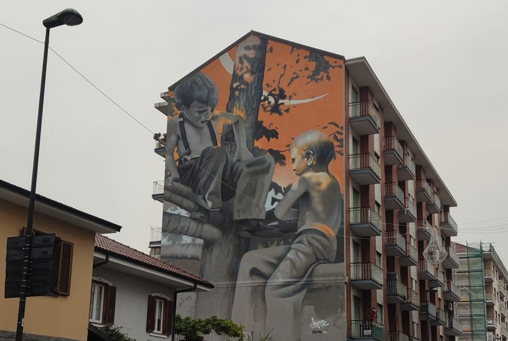 NICHELINO - Il nuovo murale in città che raffigura una storia tratta ...