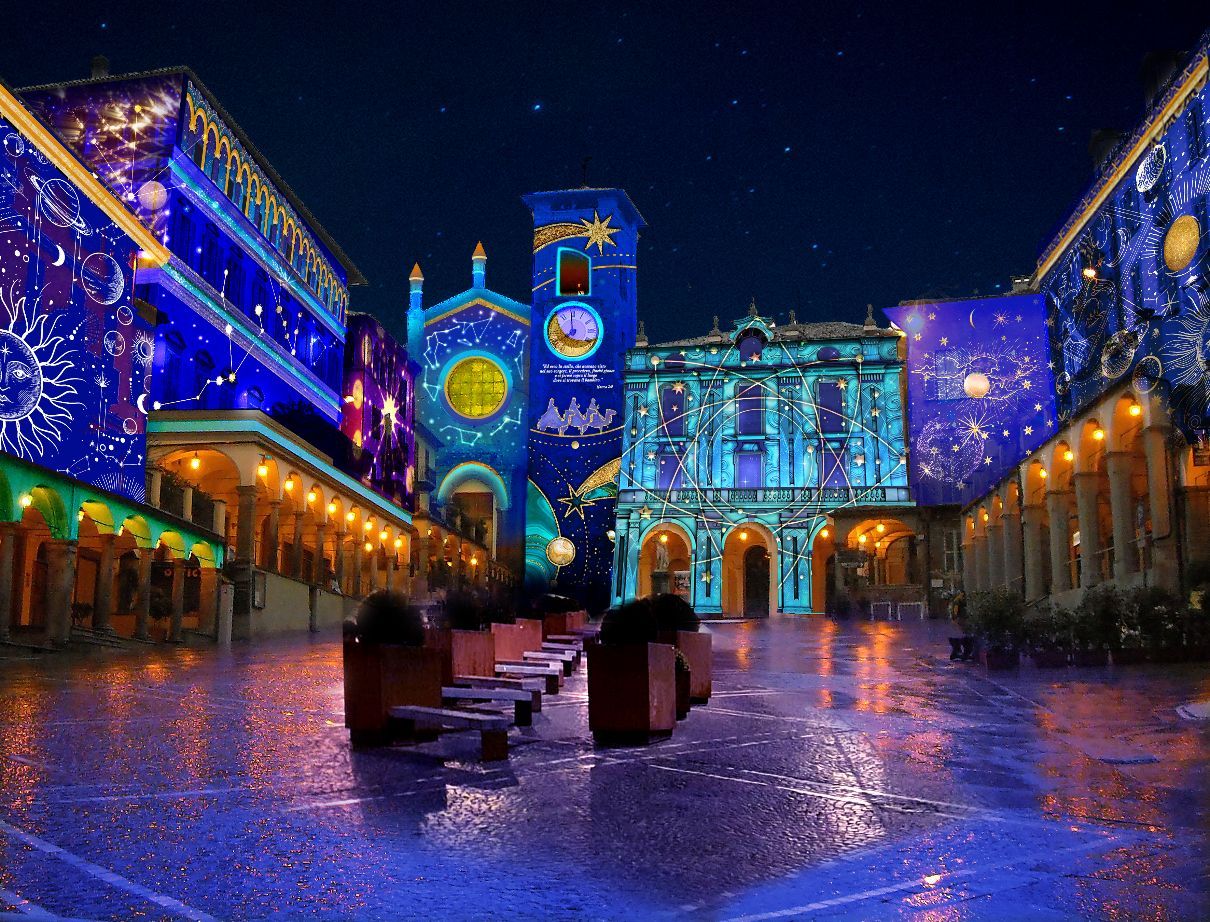 MONCALIERI - Il progetto di illuminazione dei monumenti simbolo della città