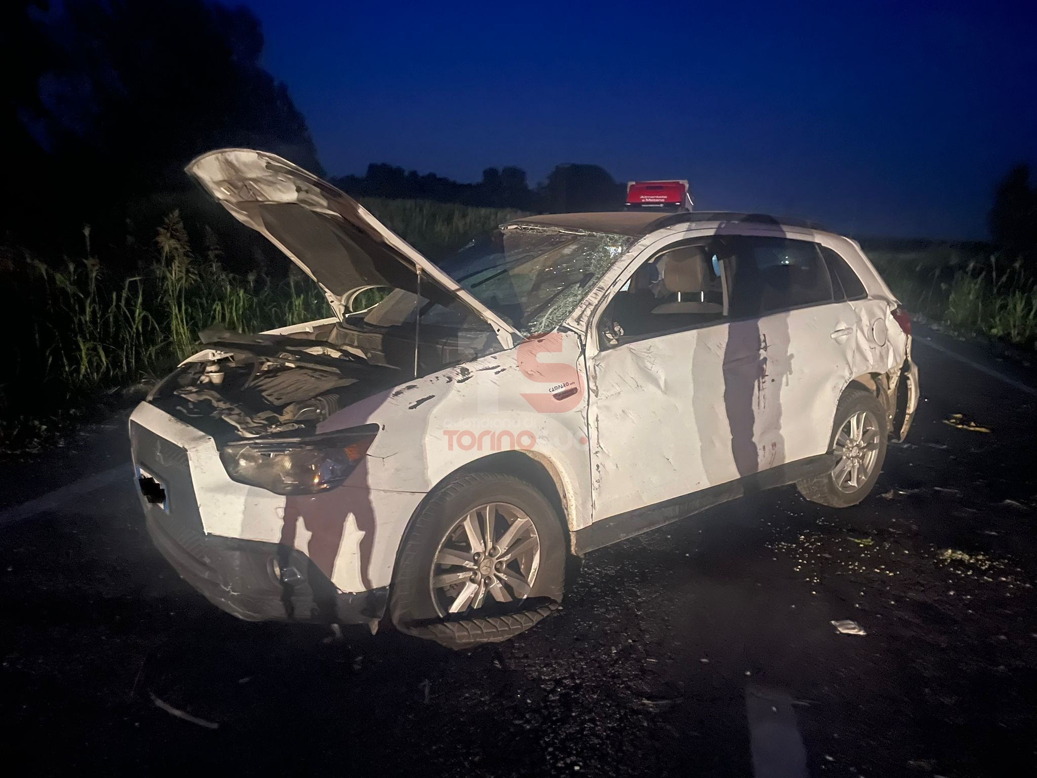 LA LOGGIA - Brutto incidente sulla provinciale 20: due feriti in uno scontro tra veicoli